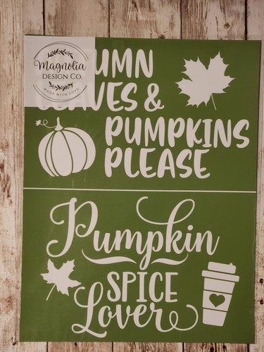 MDC DIY Adhesive Reusable Silkscreen Stencil 🍂 "Autumn Leaves"🍂 RETIRED ...