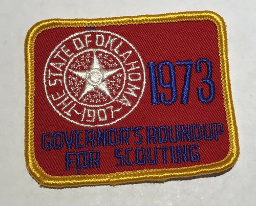 1973 Oklahoma Governors Roundup Patch Mint CC9 | eBay