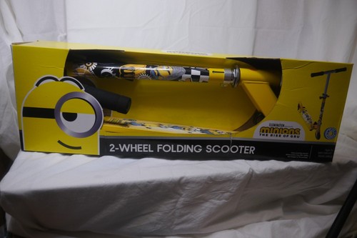 Kids 2 Wheel Folding Scooter Aluminum Minions The Rise Of Gru Yellow ...