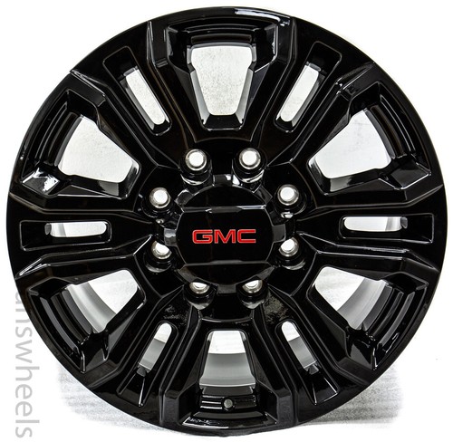 4 GMC Sierra Denali HD 2500 3500 8 Lug 8x180 20” Gloss Black Wheels ...