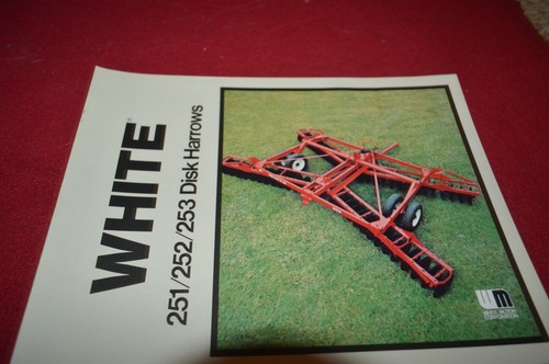 White Tractor 251 252 253 Disc Harrow Dealer's Brochure TBPA | eBay