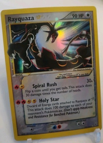 "Custom-made" Highest Quality, Rayquaza Gold Star,"*Display-card*" | eBay