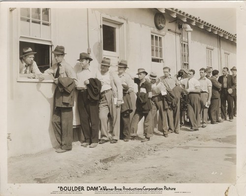 Boulder Dam Ross Alexander Original 8x10 Silver Gelatin Photo 1936 Work Line up | eBay