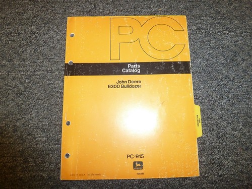 John Deere 6300 Bulldozer Dozer Crawler Tractor Parts Catalog Manual ...