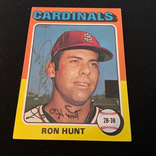 Autographed 1975 Topps RON HUNT. # N-1 | eBay