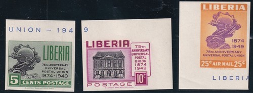 LIBERIA 1950 MNH IMPERF, UPU MONUMENT | eBay