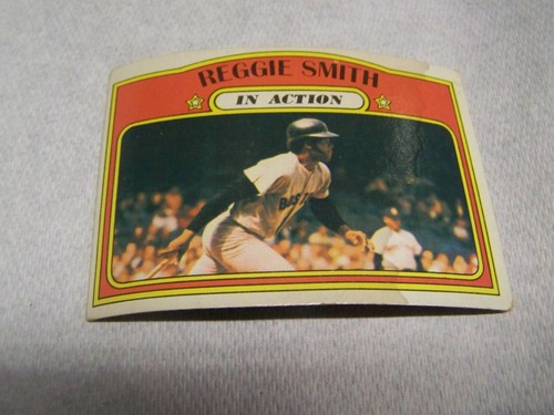 REGGIE SMITH 1972 TOPPS IN ACTION BASEBALL CARD # 566 | eBay