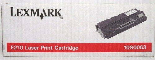 Genuine Lexmark Printer 10S0063 Laser Print Cartridge Black For E210 | eBay