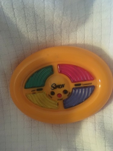 Mini Simon Game Yellow by Hasbro Hand Held Electronic Game 2002 Works ...