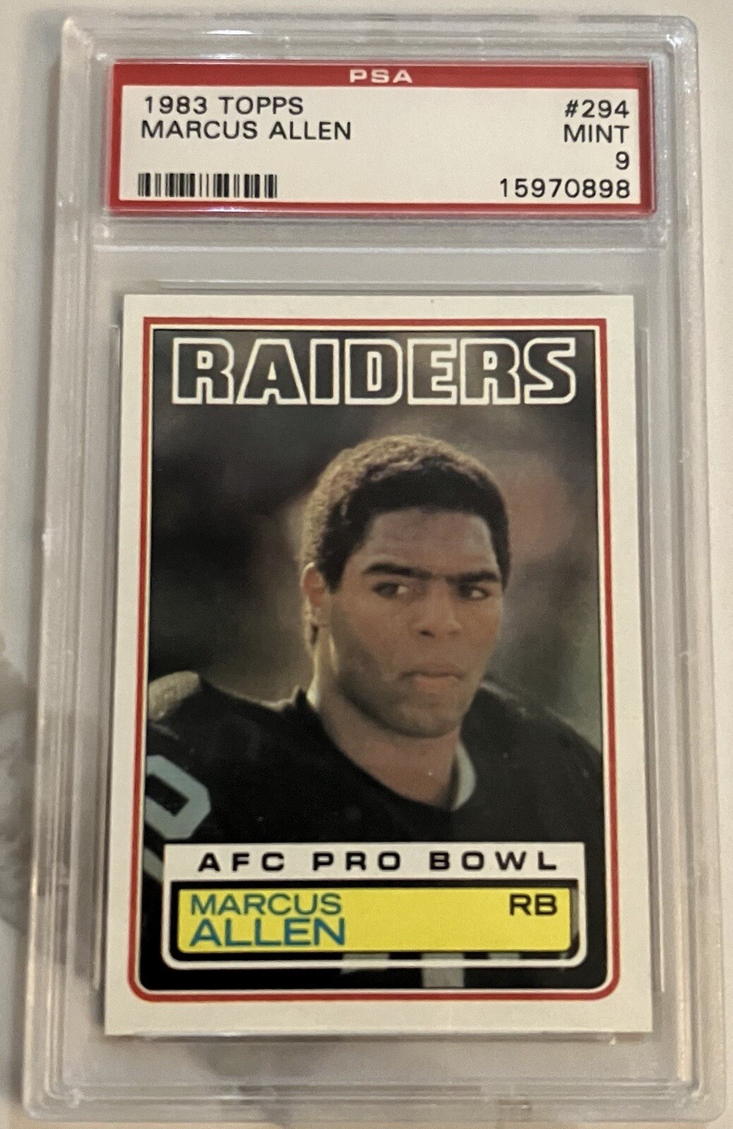 Marcus Allen 1983 Topps #294 Base Price Guide - Sports Card Investor
