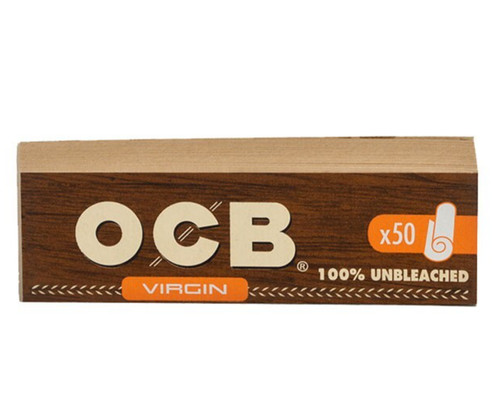 OCB Virgin Rolling Paper Filter Tips 50 Count USA SHIPPED | eBay