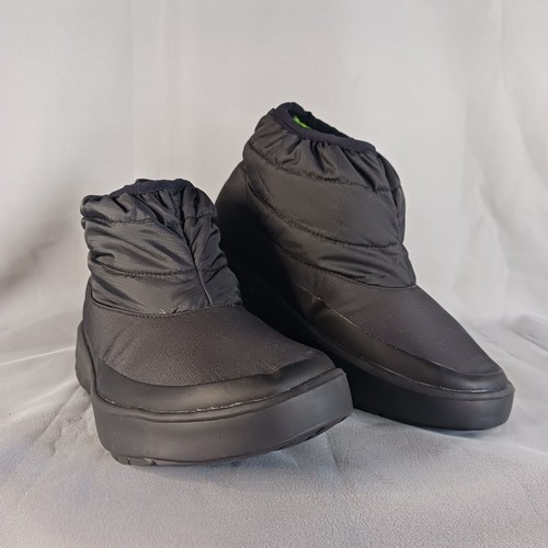 OOFOS OOmg Bootie Boots Black Shoes Ankle Recovery Winter Womens Size 8