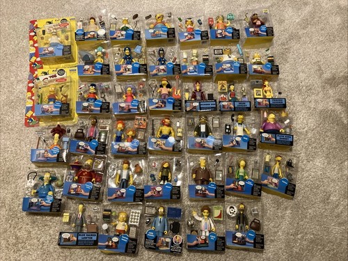 39 The Simpsons WOS World Of Springfield Action Figures Loose New Homer ...