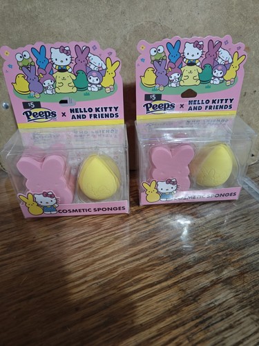 Lot Of 2- New Peeps x Hello Kitty & Friends Cosmetic Makeup Sponges ...