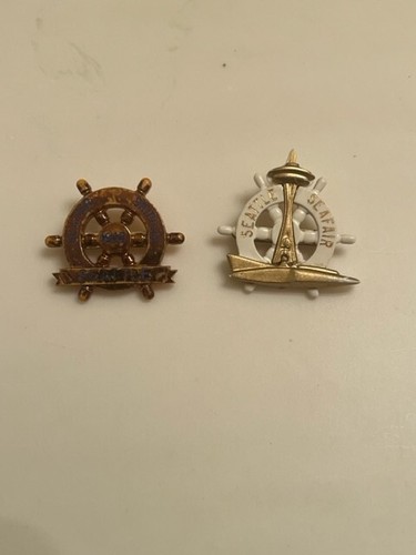 1965 & 1966 SEATTLE SEAFAIR SKIPPER PIN HYDROPLANE HYDRO RACE BUTTONS ...