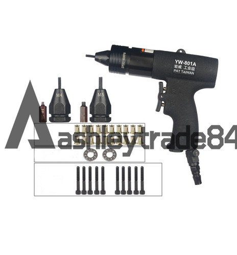 1PCS NEW Pneumatic riveting nut gun Riveter Gun Power Riveting Tool ...