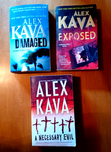 3 Maggie O'Dell novels-Alex Kava-Damaged, Exposed & A Necessary Evil ...