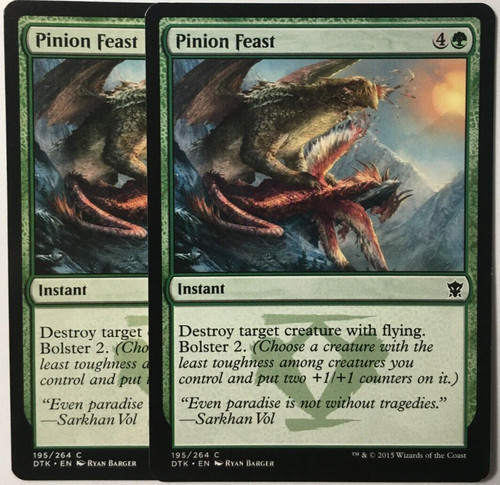 MTG 2X PINION FEAST 195/264 DRAGONS OF TARKIR COMMON NEAR MINT | eBay