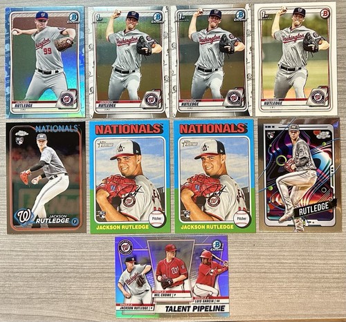 Jackson Rutledge (10) Card Rookie RC Lot Washington Nationals | eBay