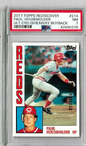 2017 Topps Rediscover Paul Householder Ultimate Card Giveaway Buyback ...