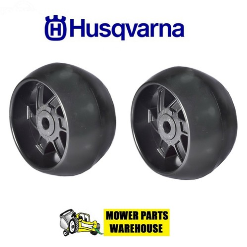 2 NEW REPL MOWER DECK WHEELS CRAFTSMAN HUSQVARNA 589527301 532174873 ...