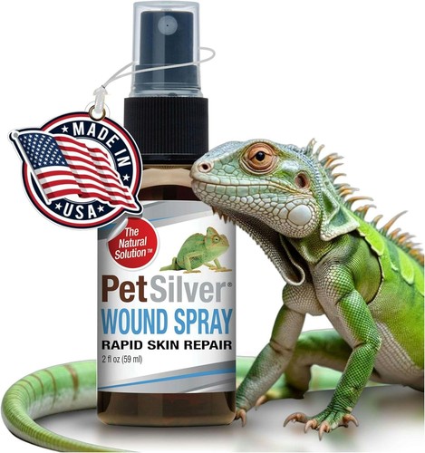 PetSilver Reptile Wound Spray, Chelated Silver, All-Natural, Cuts ...