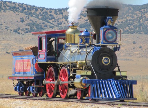 the Central Pacific Railroad “ The Jupiter #60” locomotive 1868 Photo 8 ...