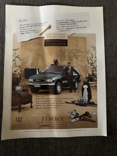 1996 GMC Jimmy SLT Ad | eBay