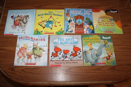 7 Sing & Read Storybook Picture Books Lot Jingle Bells Hickory Spider ...