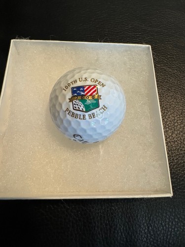 2000 US Open Pebble Beach Logo Golf Ball Tiger Woods | eBay