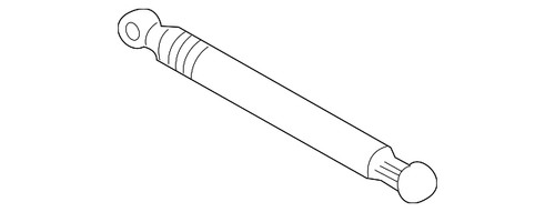 BMW OEM 03-08 760li Trunk-lift Support Strut Shock Arm 51247201461 for ...