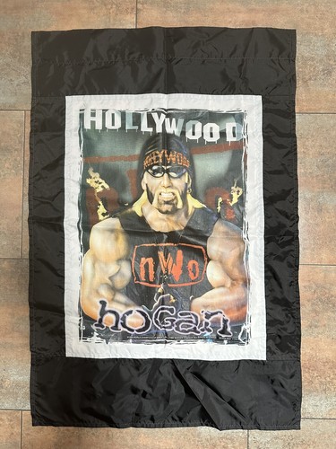 Wincraft Hollywood Hulk Hogan WCW nWo banner 28" X 42" Wrestling flag ...