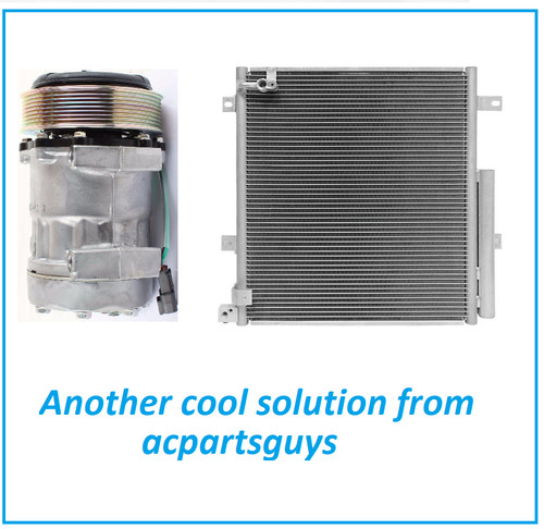 NEW AFTERMARKET AC COMPRESSOR WITH CONDENSOR AND DRIER VOLVO EC340D ...