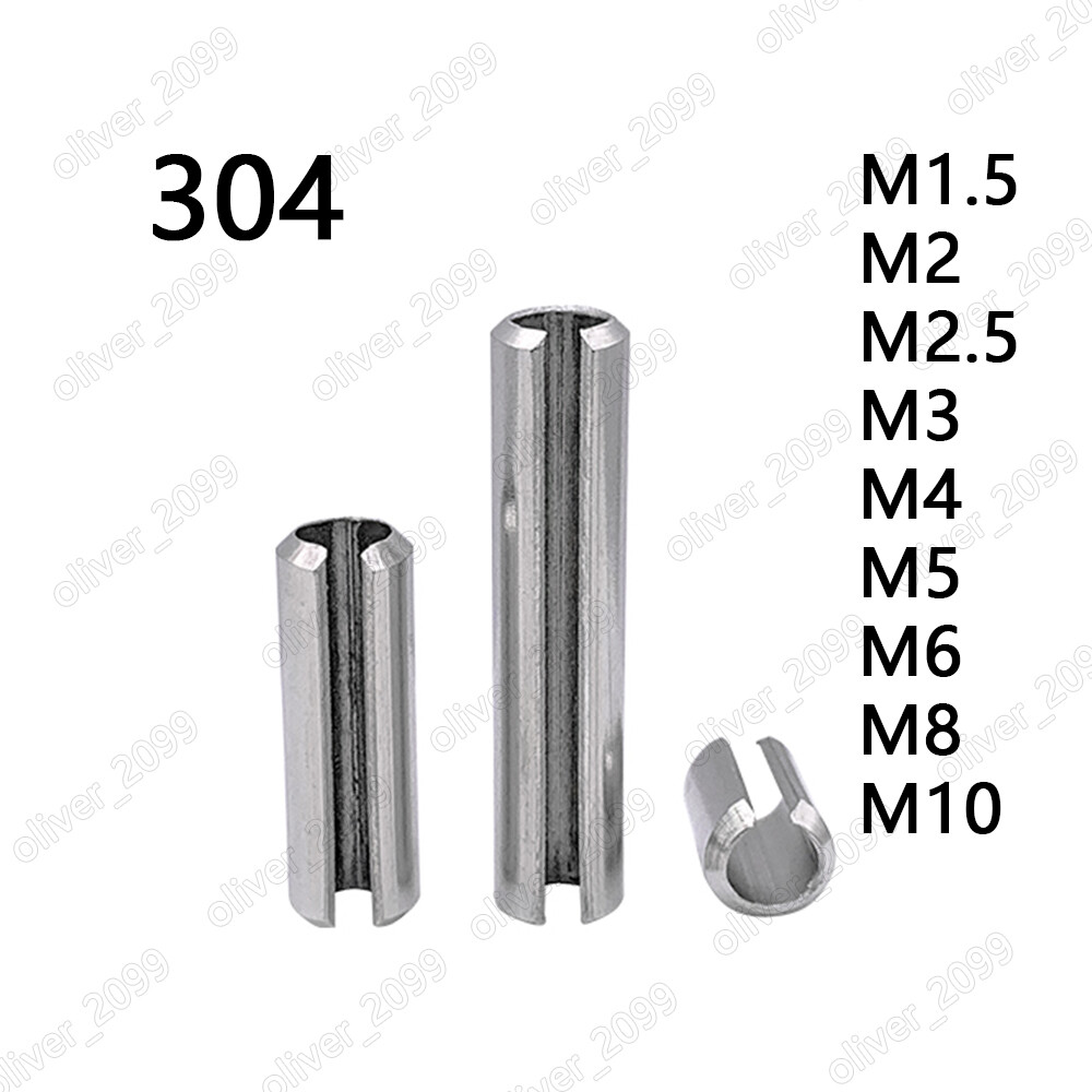 Spannstifte Spannhülsen M1.5 M2 M2.5 M3 M4 Hohlsplinte DIN 1481 Schwarz ...