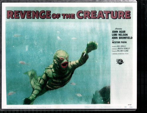 Lobby Card: Revenge of the Creature 11"x14" Lobby Card #4 John Agar ...