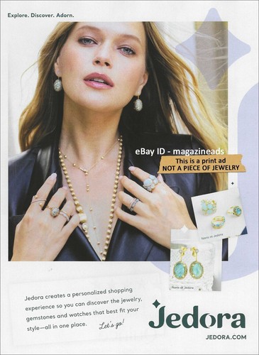 JEDORA Jewelry 1-Page PRINT AD 2021 2022 LIZA KEI beautiful blonde ...
