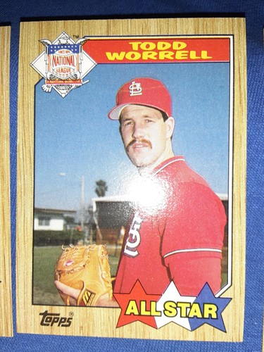 Todd Worrell 1987 Topps All Star #605 St Louis Cardinals ROOKIE RC MVP ...