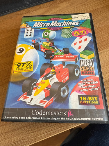 Micro Machines Sega mega drive 1993 Manual Codemasters 16 Bit | eBay UK