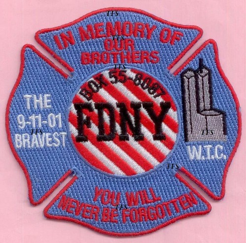 New York City Fire Dept In Memory of Our Fallen Brothers Patch 9-11 WTC ...
