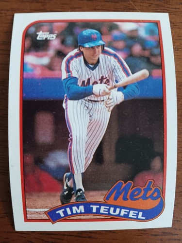 TIM TEUFEL NEW YORK METS 1989 TOPPS BASEBALL CARD #9 | eBay
