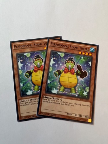 Yugioh Performapal Stamp Turtle 2x SECE-EN005 Commons 1st Edition | eBay