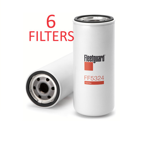 FF5324 Fleetguard Fuel Filter Replace Caterpillar 1R-0751 (PACK OF 6 ...