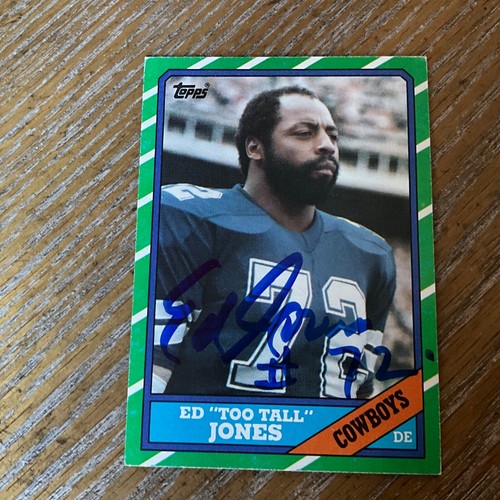 Autographed 1986Topps ED ‘’TOO TALL ‘’ JONES. #M-1 | eBay