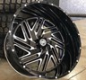 4 NEW 22X12 Hardcore HC21 Wheels Gloss Black Milled 6x5.5 Chevy GMC ...