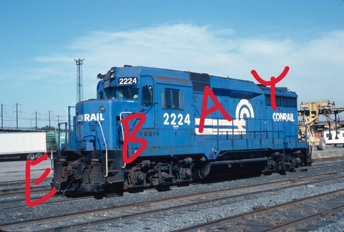 Conrail CR GP30 #2224 ROSTER 1981 Original Kodachrome | eBay