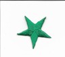 Stars - Star - Green - Embroidered Open - Iron On Patches - Set Of 4 ...