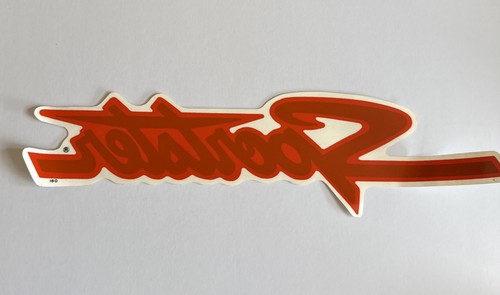 NOS Medium Orange Black Sportster XL Harley Inside Window Decal Sticker ...