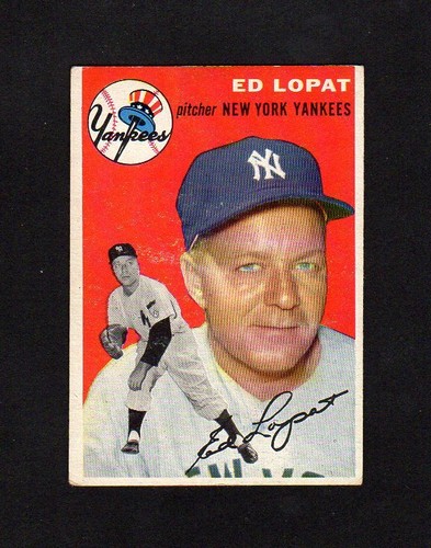 1954 Topps Ed Lopat #5 ~~~ New York Yankees ~~ Very Nice | eBay