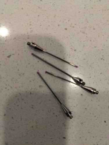 CMM Touch Probe CMM Stylus Tips M2 Thread CMM Styli 1mm x 30 mm Ruby 4 ...