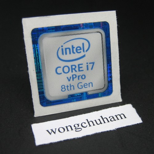 PC Notebook Sticker - CORE i7 vPro 8th Gen sticker 18mm x 18mm ...